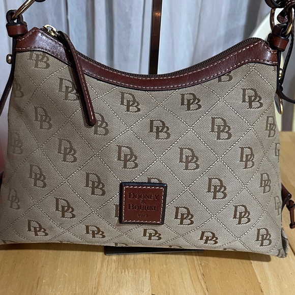 Dooney & Bourke | Bags | Dooney Bourke Blue Duck Tag Tan And Brown ...